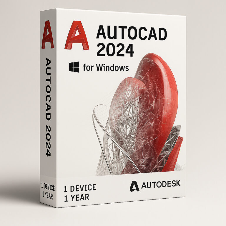 Autodesk AutoCAD 2024 para Windows - 1 Dispositivo 1 Año | Top Key Shop